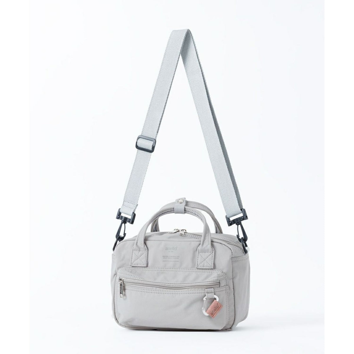 Anello Base 2Way Mini Boston Bag (Light Grey) – The Planet Traveller