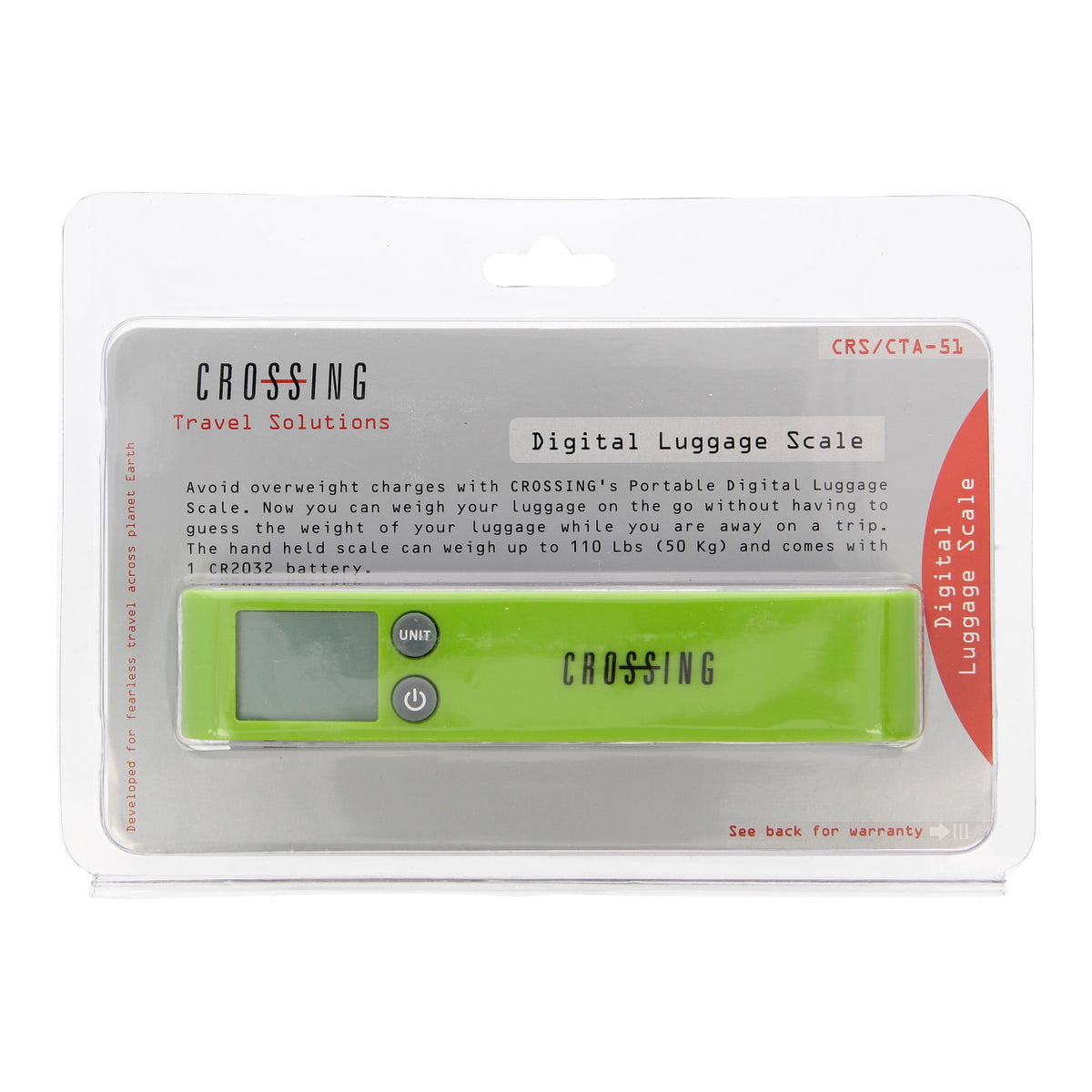 Crossing Digital Travel Luggage Scale (Green) – The Planet Traveller