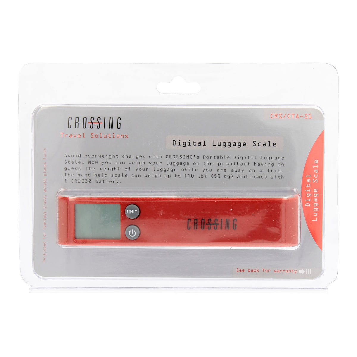 Crossing Digital Travel Luggage Scale (Red) – The Planet Traveller