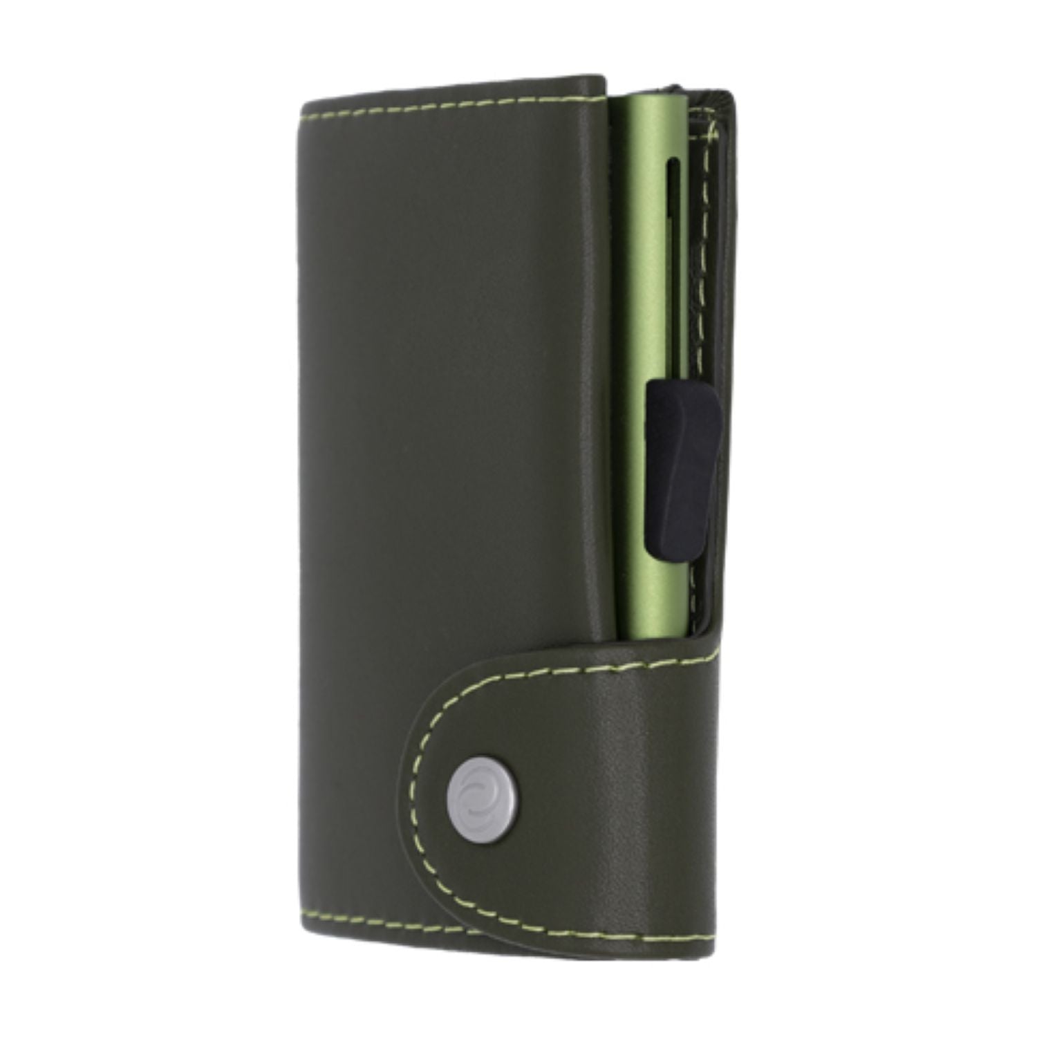 C-Secure Italian Leather Wallet (Olive Green) – The Planet Traveller