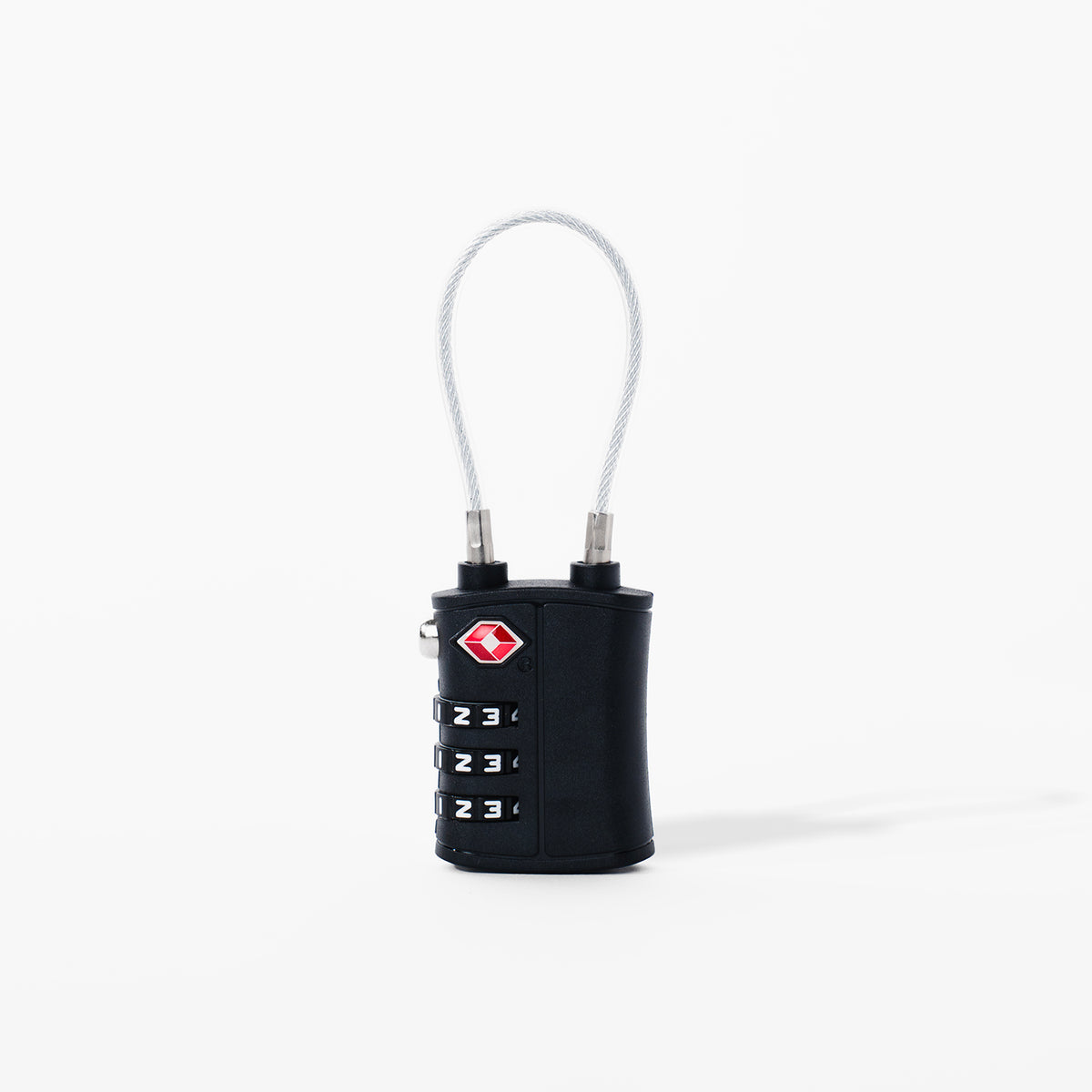 Crossing Ultra-Light TSA 3-Dial Cable Lock - Black – The Planet Traveller