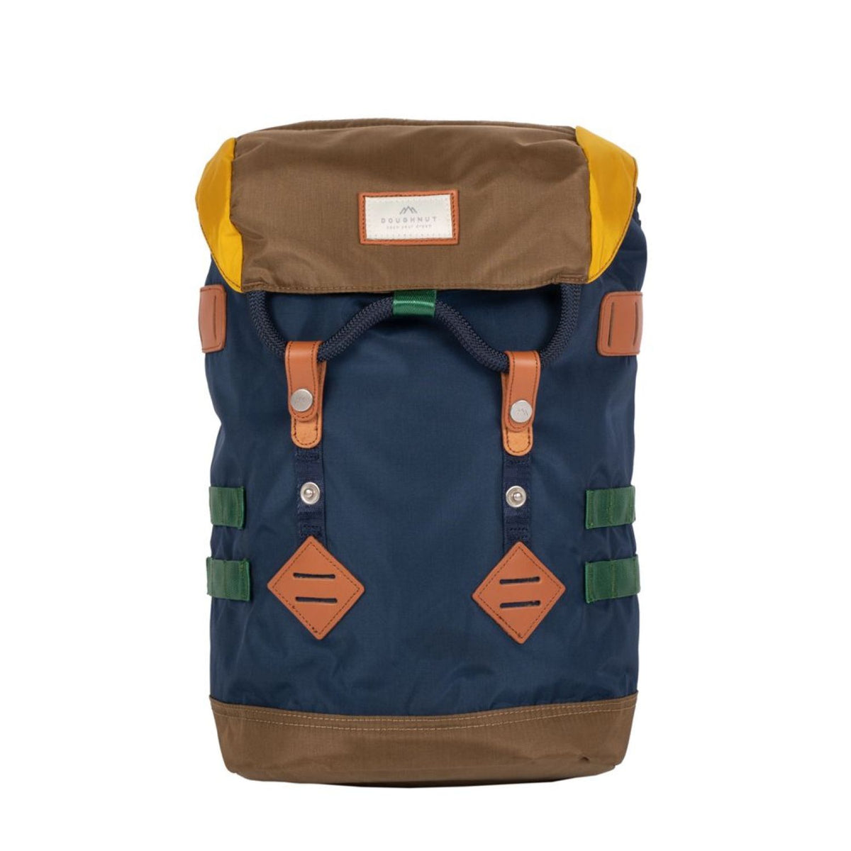 Doughnut Colorado Small Glossy Blocking Series Backpack - Navy X Khaki ...