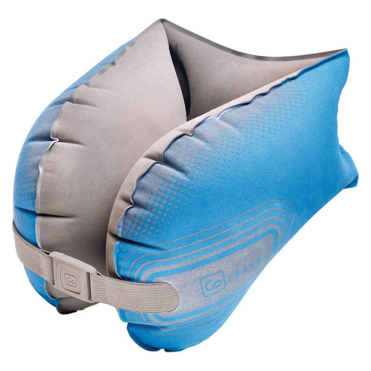 Go Travel Aero Snoozer Inflatable Neck Pillow - Grey/Blue – The Planet ...