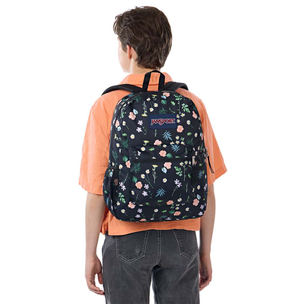Jansport Cross Town Backpack - Bewitched Blooms – The Planet Traveller