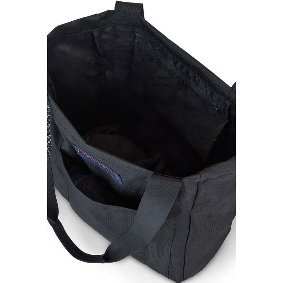 Jansport Shopper Tote X - Black Mini Ripstop – The Planet Traveller
