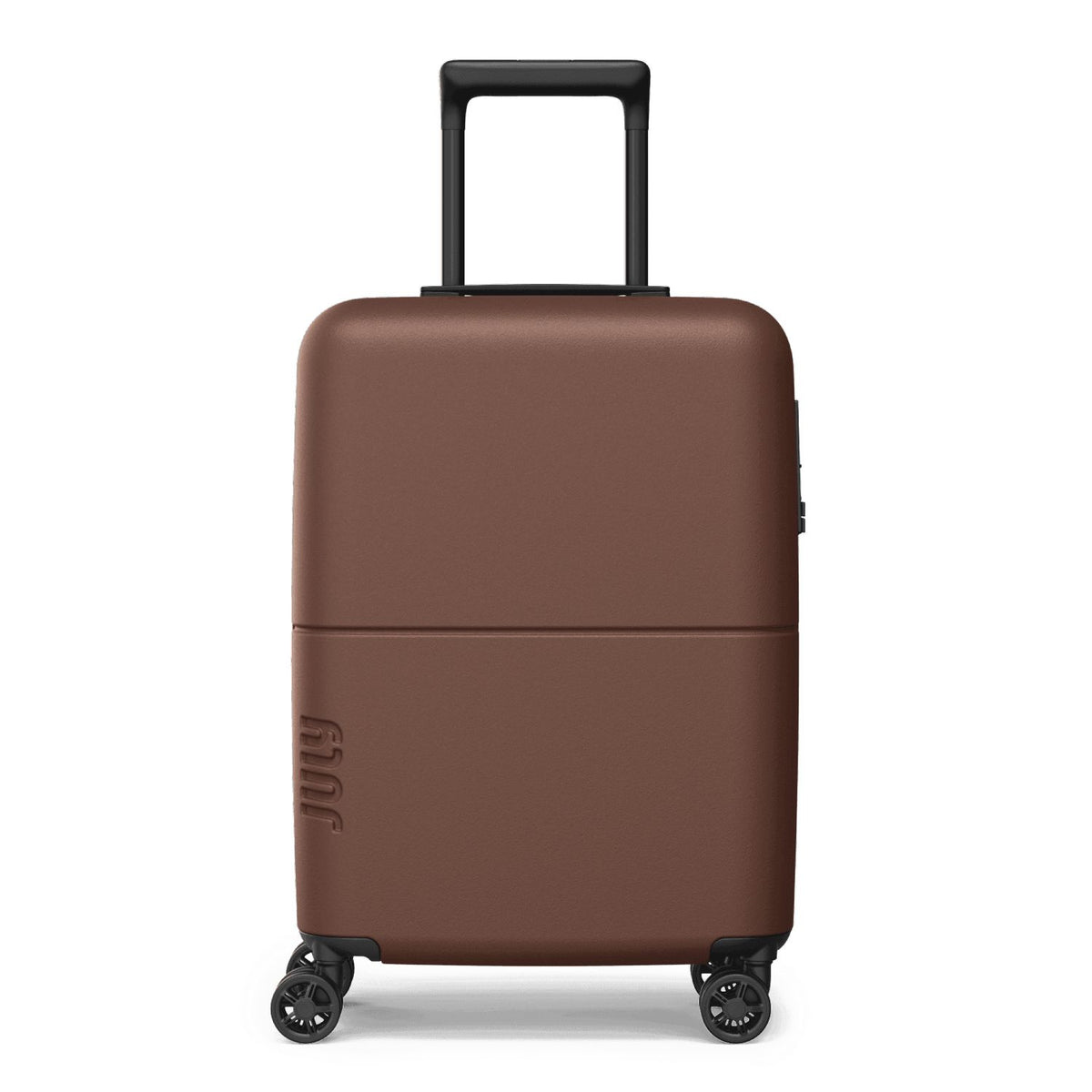 July Carry On Light Expandable Polycarbonate 21" Luggage - Dark Brown ...