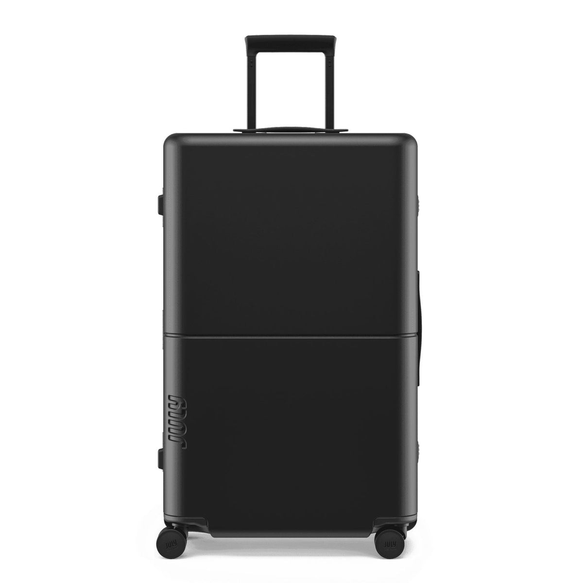 July Checked Plus Trunk Polycarbonate Frame 30" Luggage - Matte Black ...