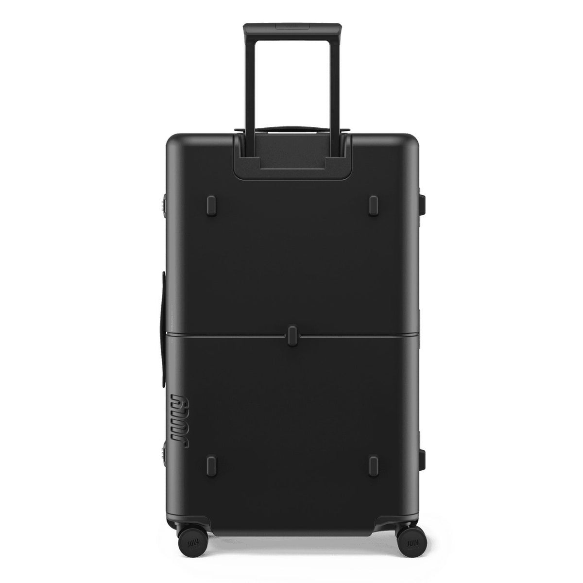 July Checked Plus Trunk Polycarbonate Frame 30" Luggage - Matte Black ...