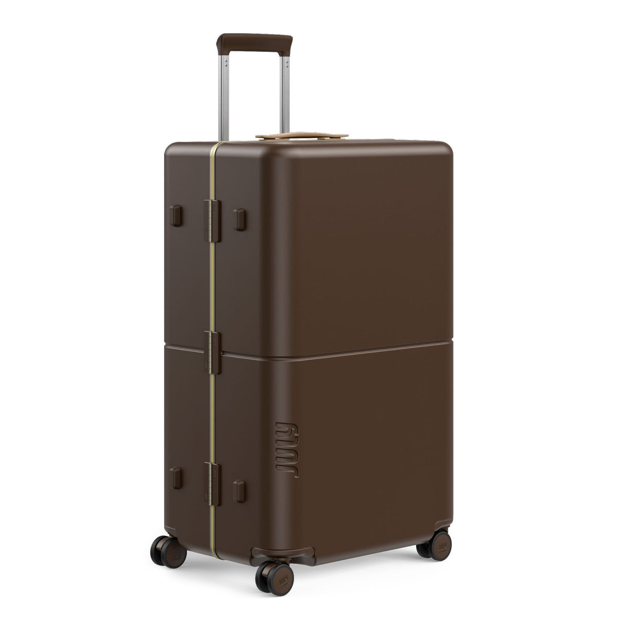 July Checked Trunk Plus Polycarbonate Frame 30" Luggage - Matte Brown ...