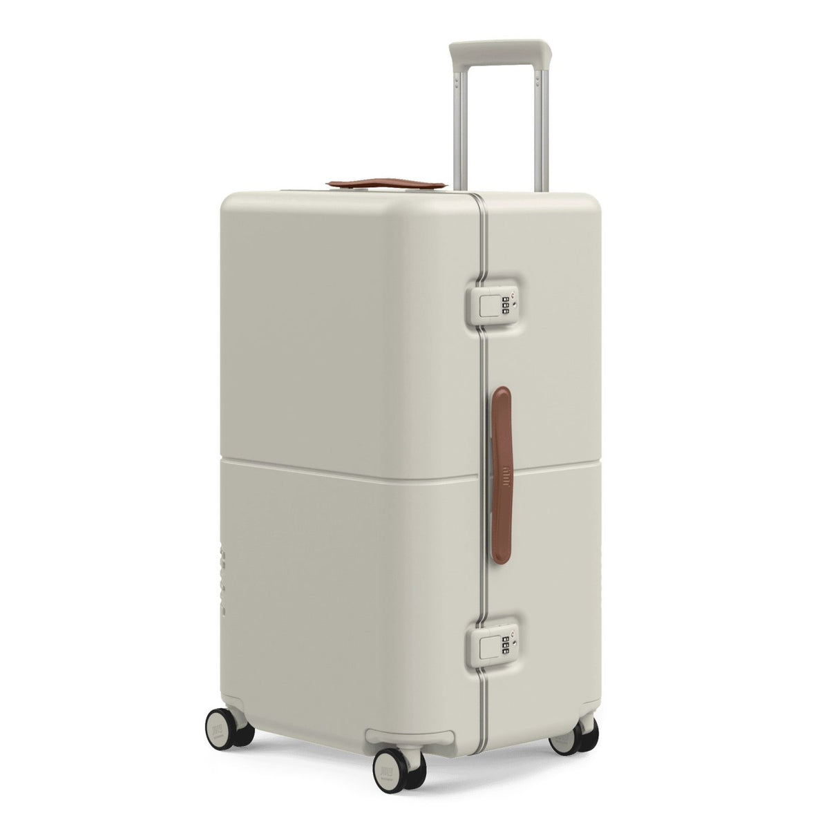July Checked Trunk Polycarbonate Frame 28" Luggage - Matte Cream – The ...