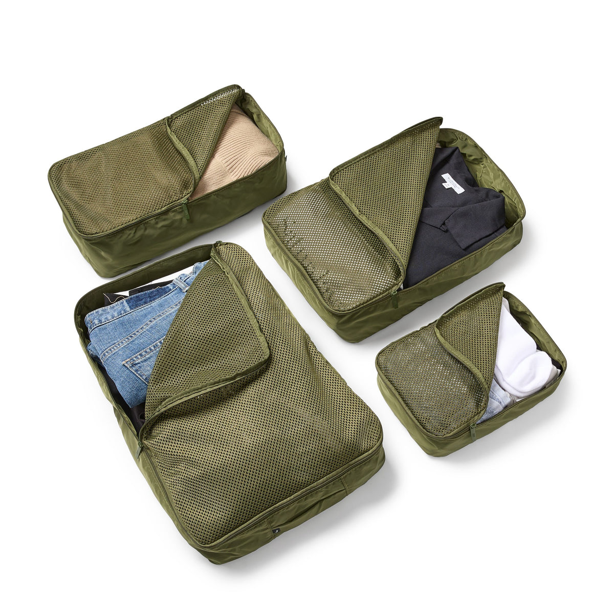 July Packing Cells (4 Pack) - Moss – The Planet Traveller