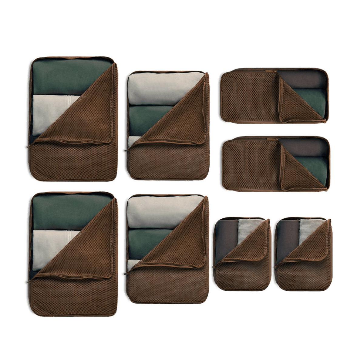 July Packing Cells (8 Pack) - Dark Brown – The Planet Traveller