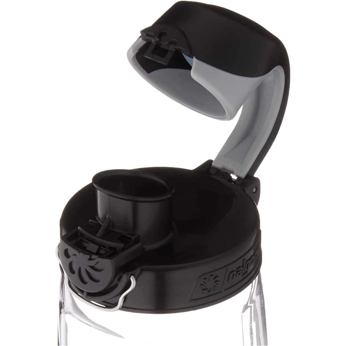 Nalgene 24oz On-The-Fly (OTF) Sustain Water Bottle - Clear with Black ...