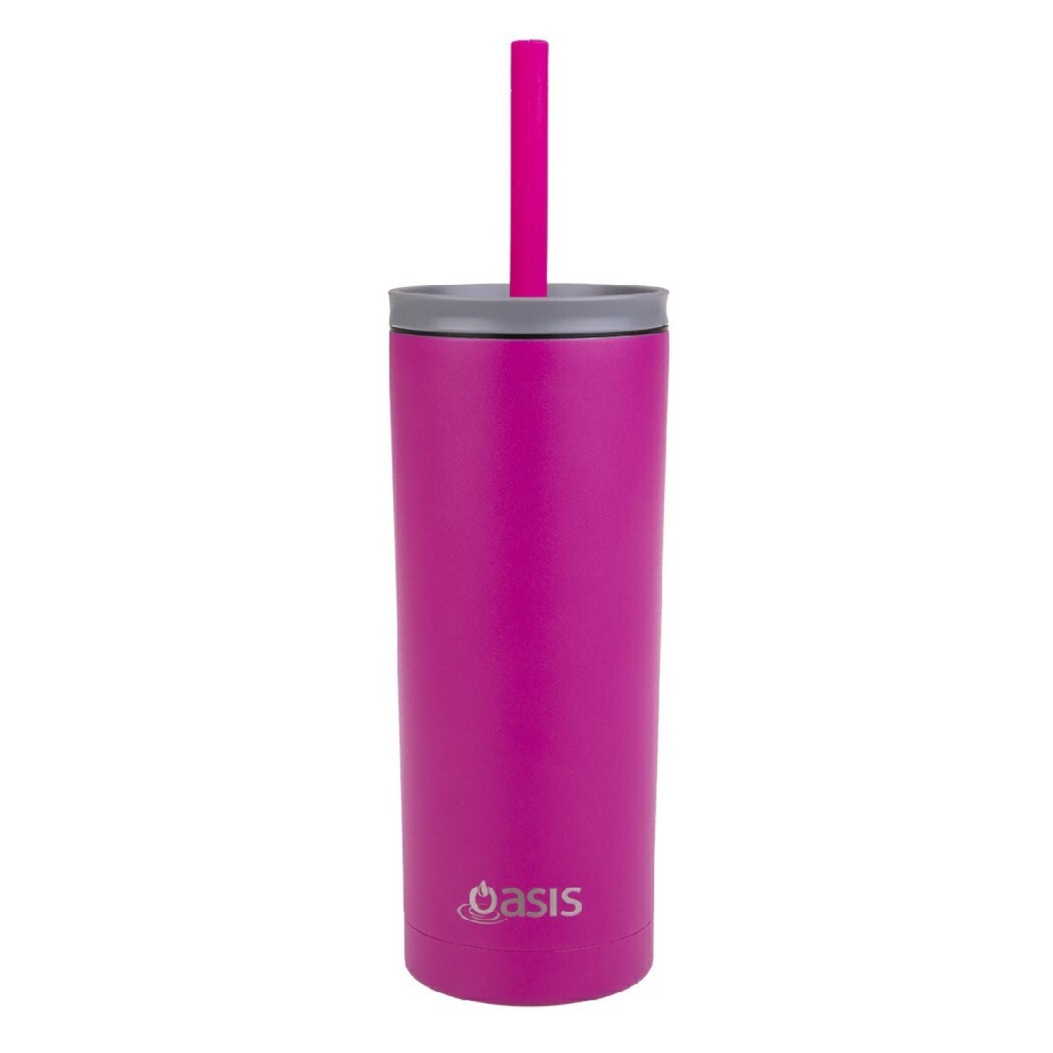 Oasis Super Sipper Insulated Tumbler with Silicone Straw 600ML - Fuchs ...