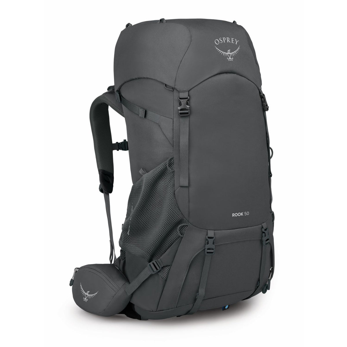 Osprey Rook 50 Backpack - Men's Backpacking (Dark Charcoal/Silver Lini ...