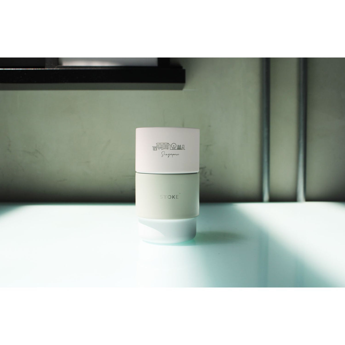 STTOKE Swirl Home Cup 7oz - Singapore (Champagne Grey / Raspberry Rose ...