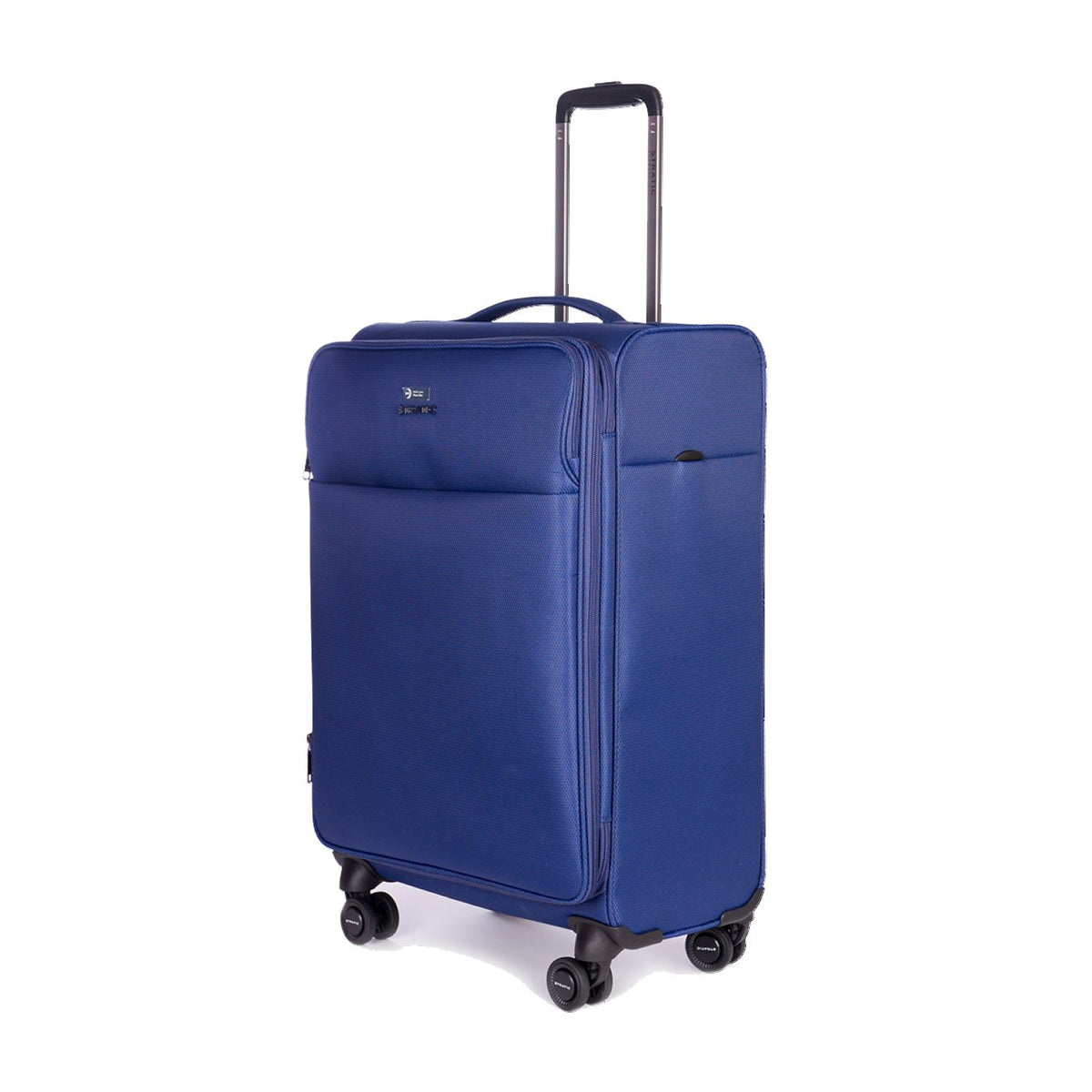 Stratic Light + Suitcase M With Front Access Opening - Navy – The ...
