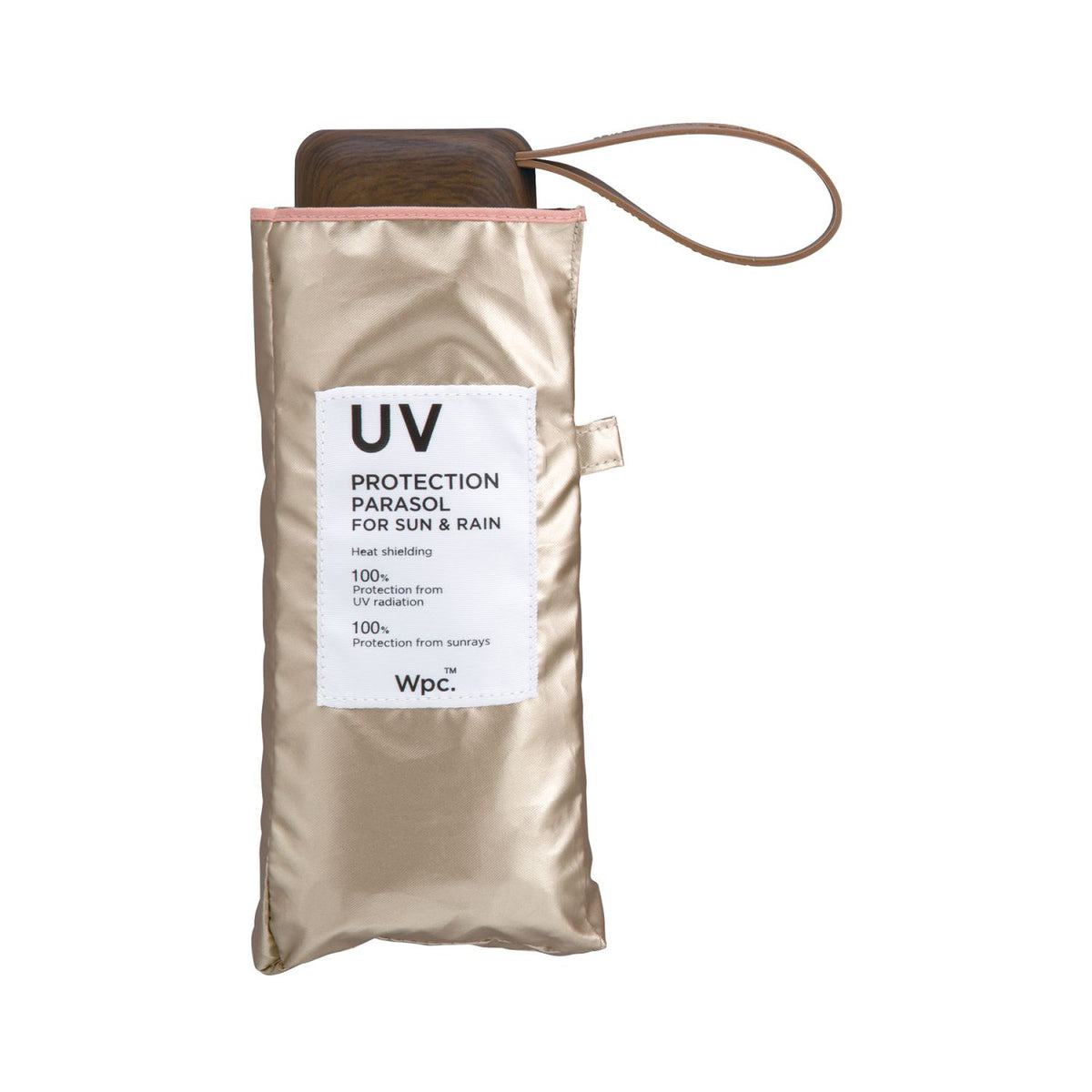 WPC Color Inside UV Protection UPF 50+ Umbrella 50cm (Gold) – The ...