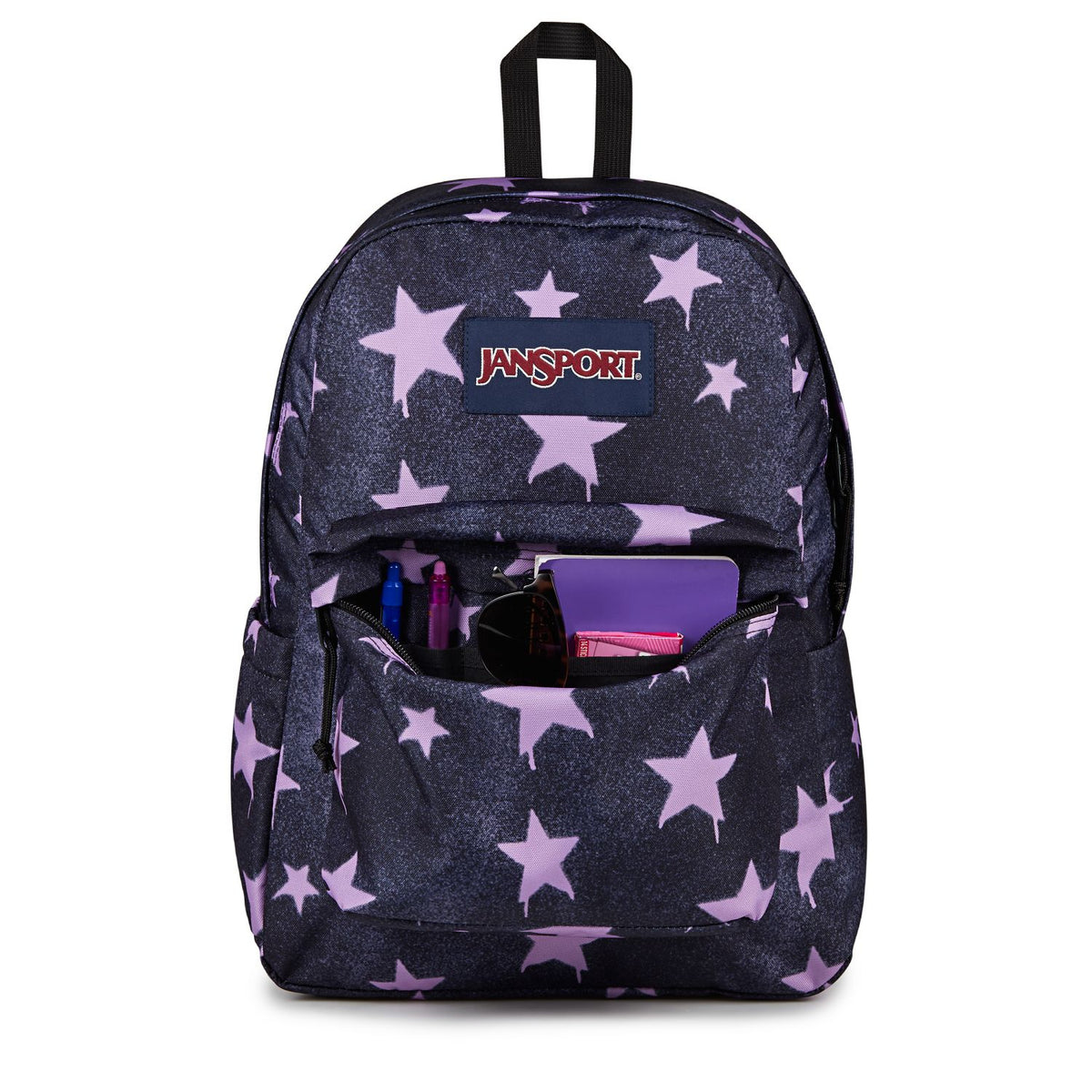 Jansport Superbreak Plus - Sprayed Stars Pastel Lilac – The Planet ...