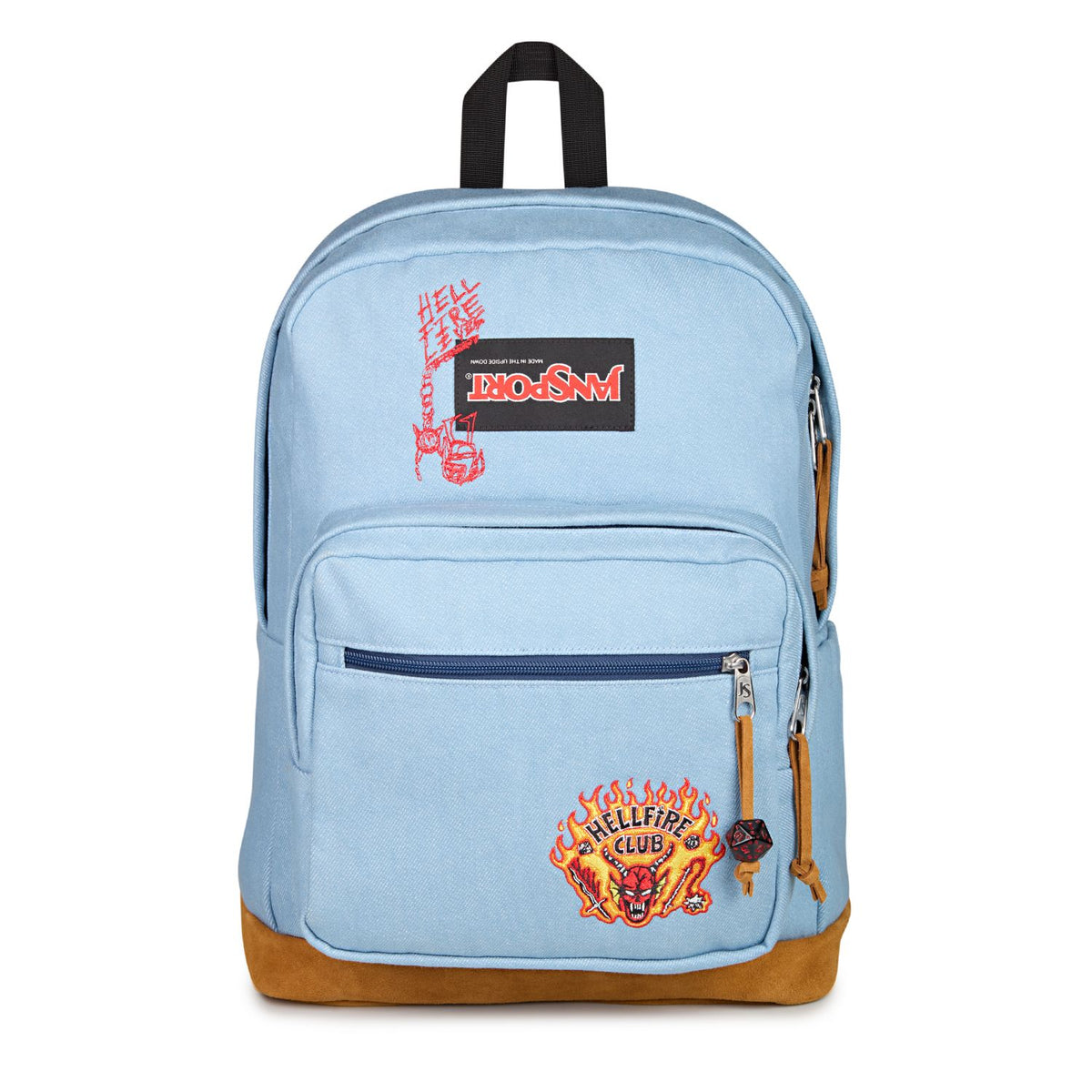 Jansport X Stranger Things Right Pack Backpack - Hellfire Denim (Blue ...
