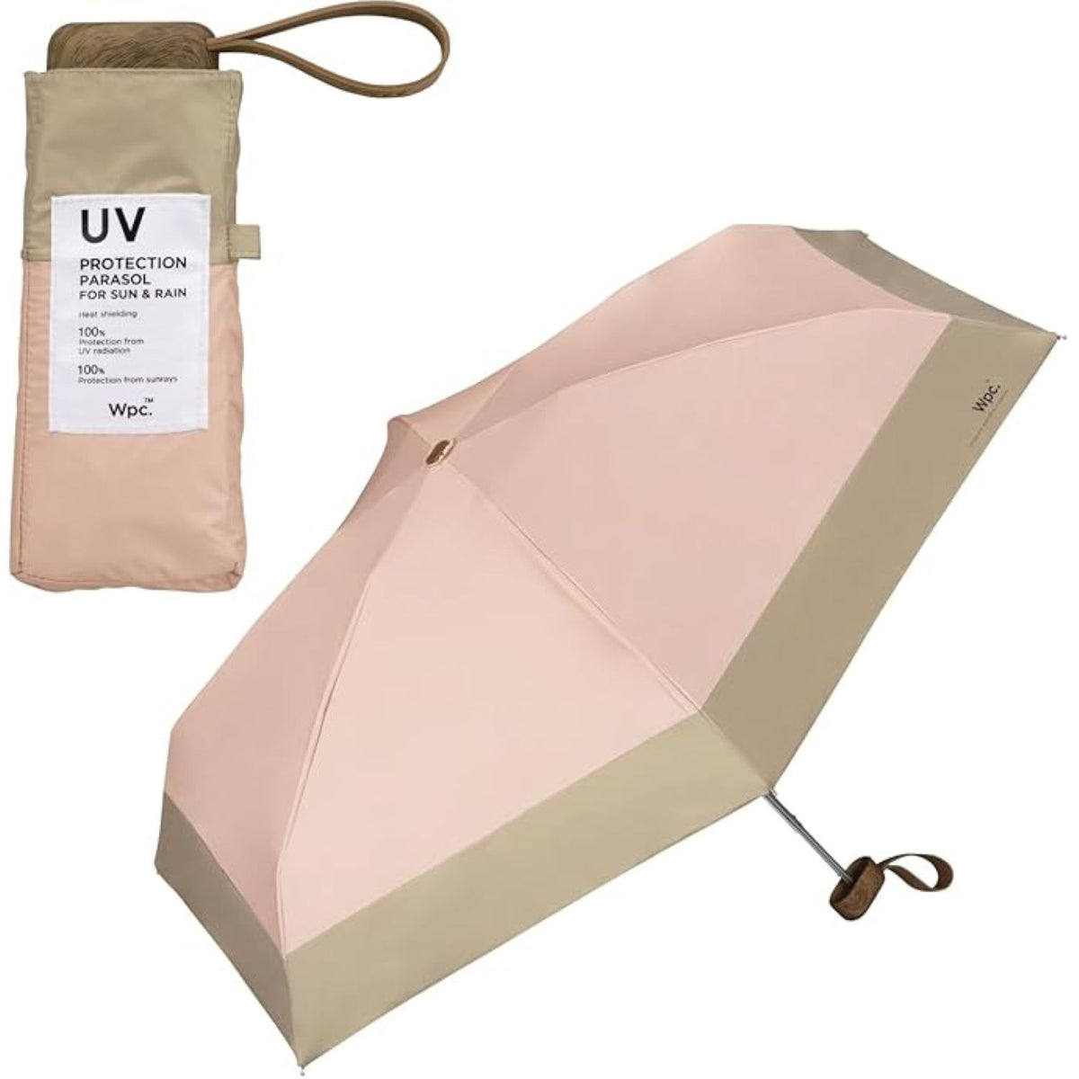 WPC Patchwork Tiny (2025) UV Protection UPF 50+ Umbrella 47cm (Dusty P ...
